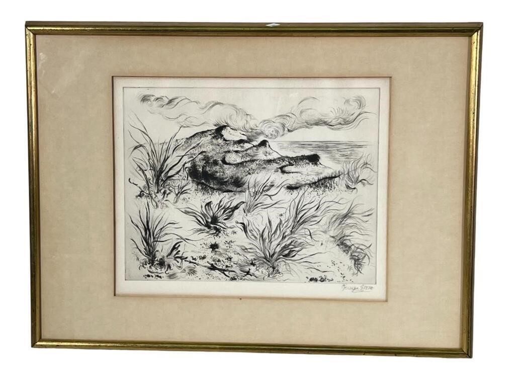George Grosz | GEORGE GROTZ PENCIL SIGNED ETCHING | MutualArt