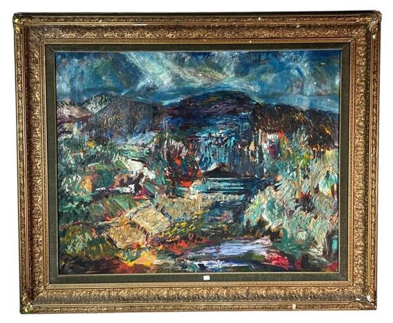 Zelma Zoe Hughes Heddins | LARGE ABSTRACT ACRYLIC ON CANVAS 1969-1970 ...