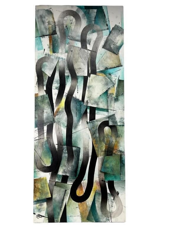 Helmut Barnett | HELMUT BARNETT SERPENTINE OIL ON PANEL | MutualArt