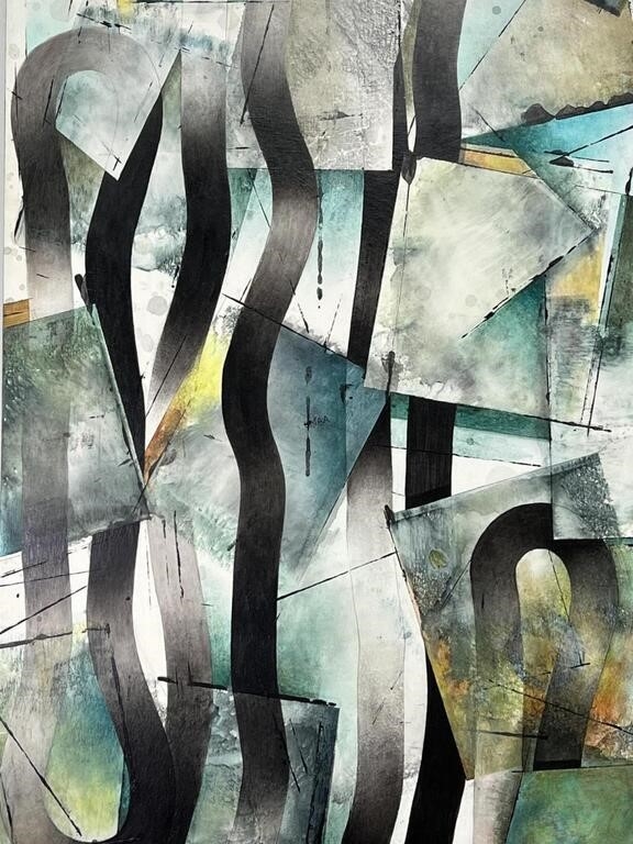 Helmut Barnett | HELMUT BARNETT SERPENTINE OIL ON PANEL | MutualArt