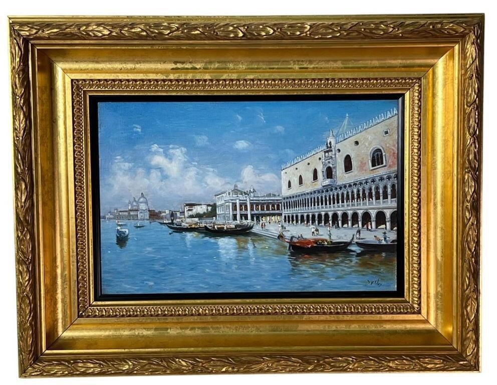 Denis Fildes | OIL ON PANEL VENICE BY DENIS QUINTAN FILDES | MutualArt