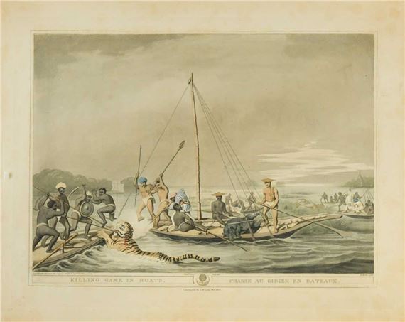 William Samuel Howitt | Four scenes of India from Oriental Field Sports ...