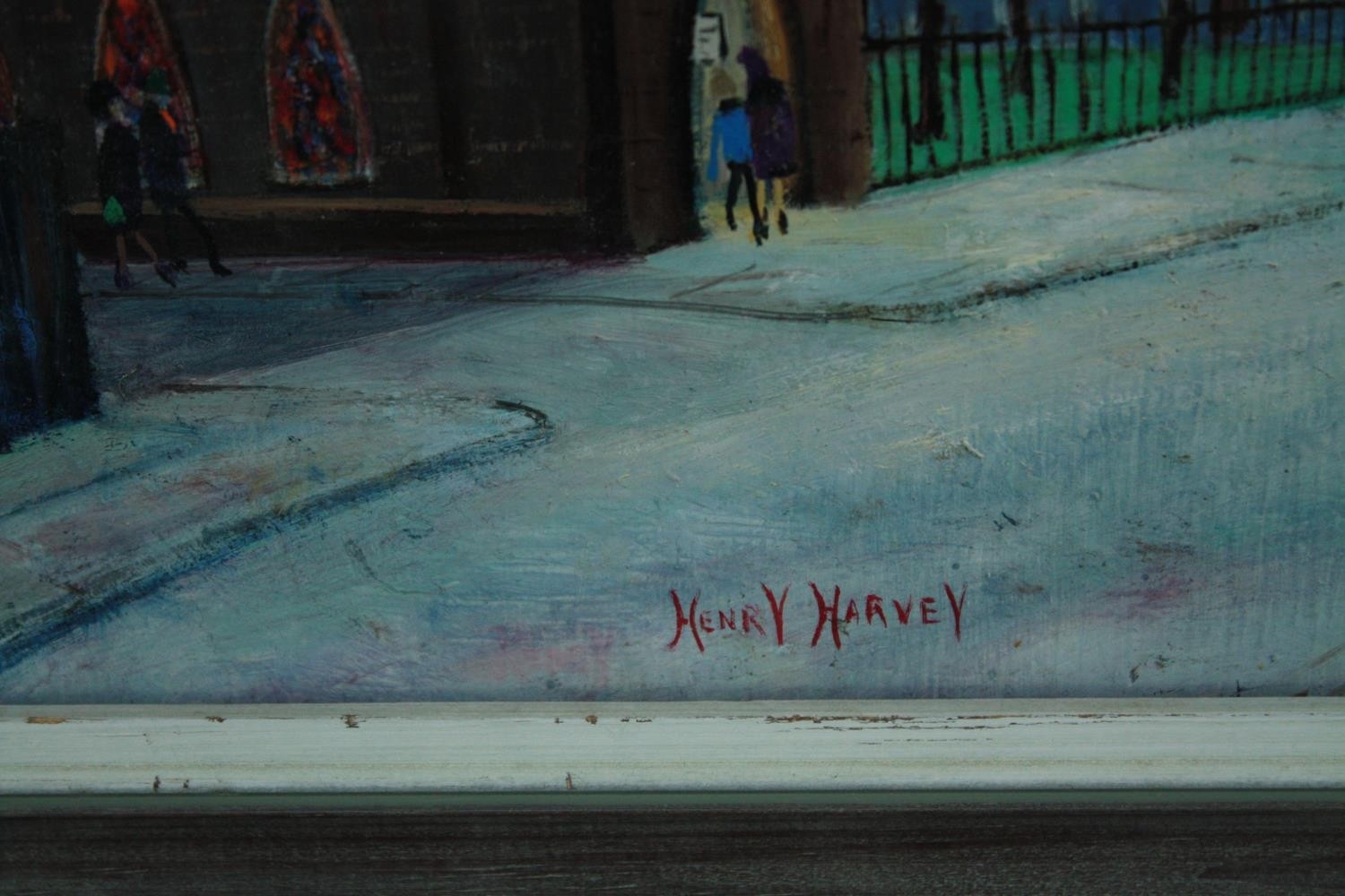 Henry Harvey | A moonlit townscape | MutualArt