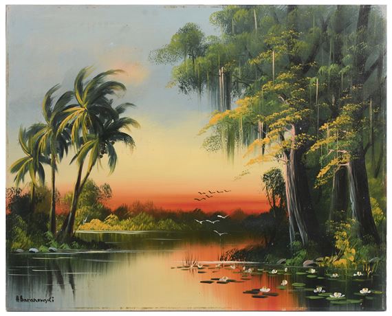 Alexander Baranowski | Florida Swamp Sunset (1920) | MutualArt