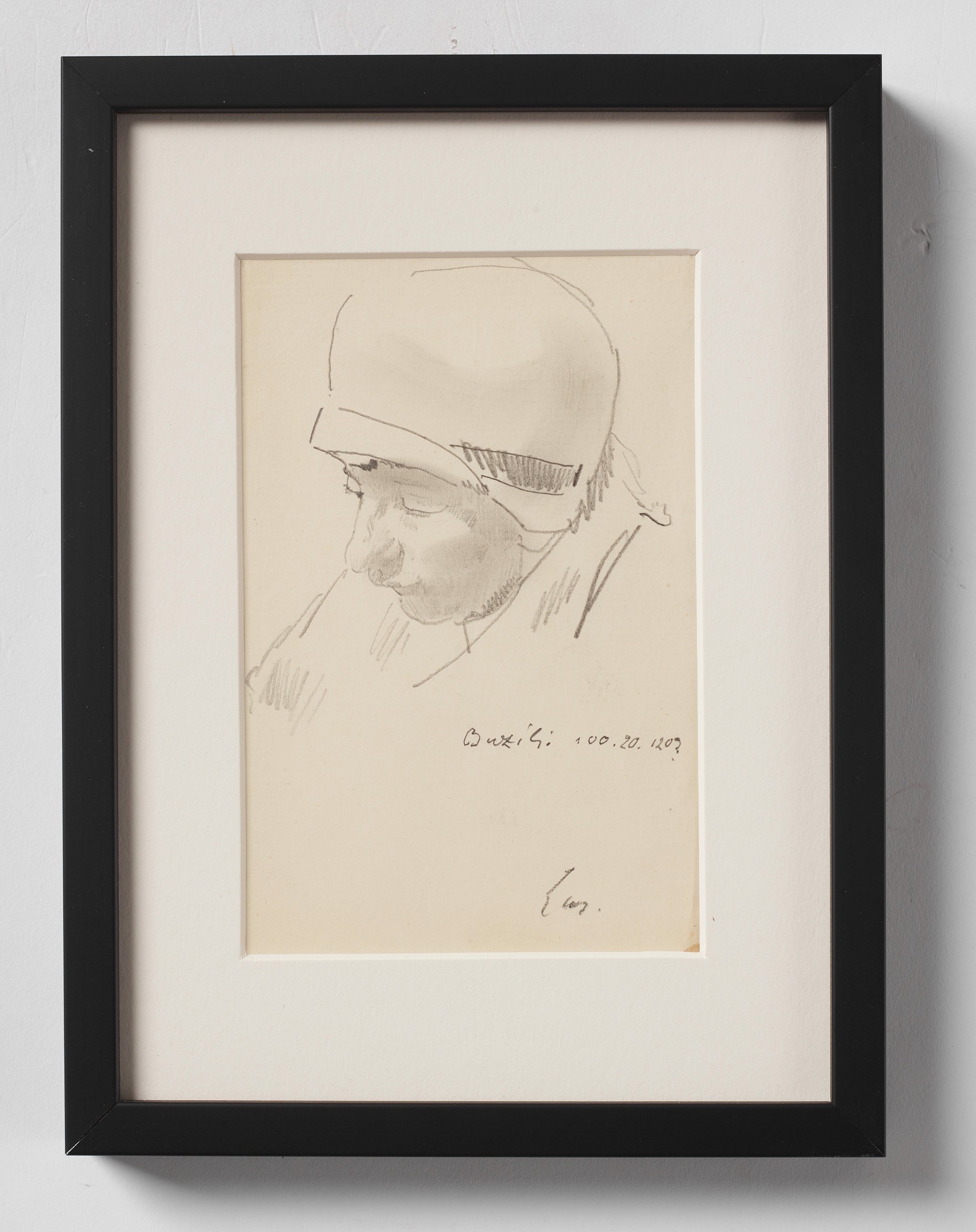 Lotte Laserstein | Self portrait with hat | MutualArt