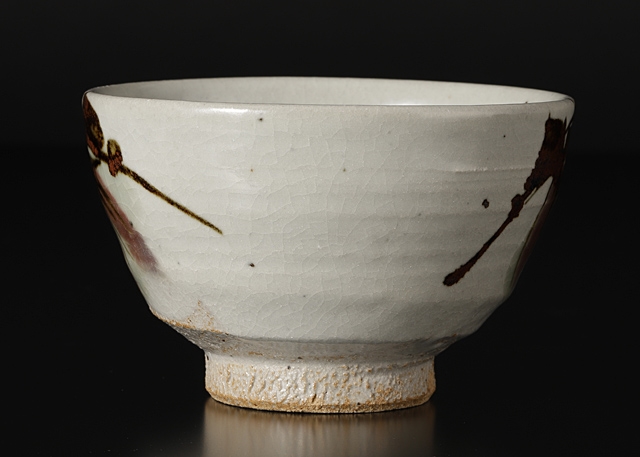 Koichi Tamura | tea bowl with design of bellflower | MutualArt