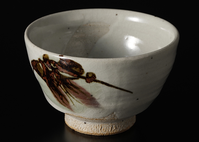 Koichi Tamura | tea bowl with design of bellflower | MutualArt
