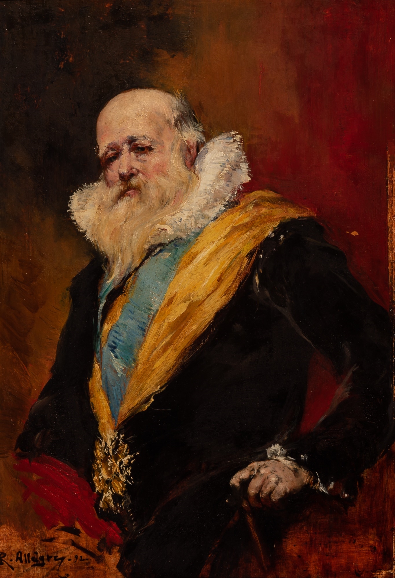 Raymond Allègre | Man in a Ruff | MutualArt