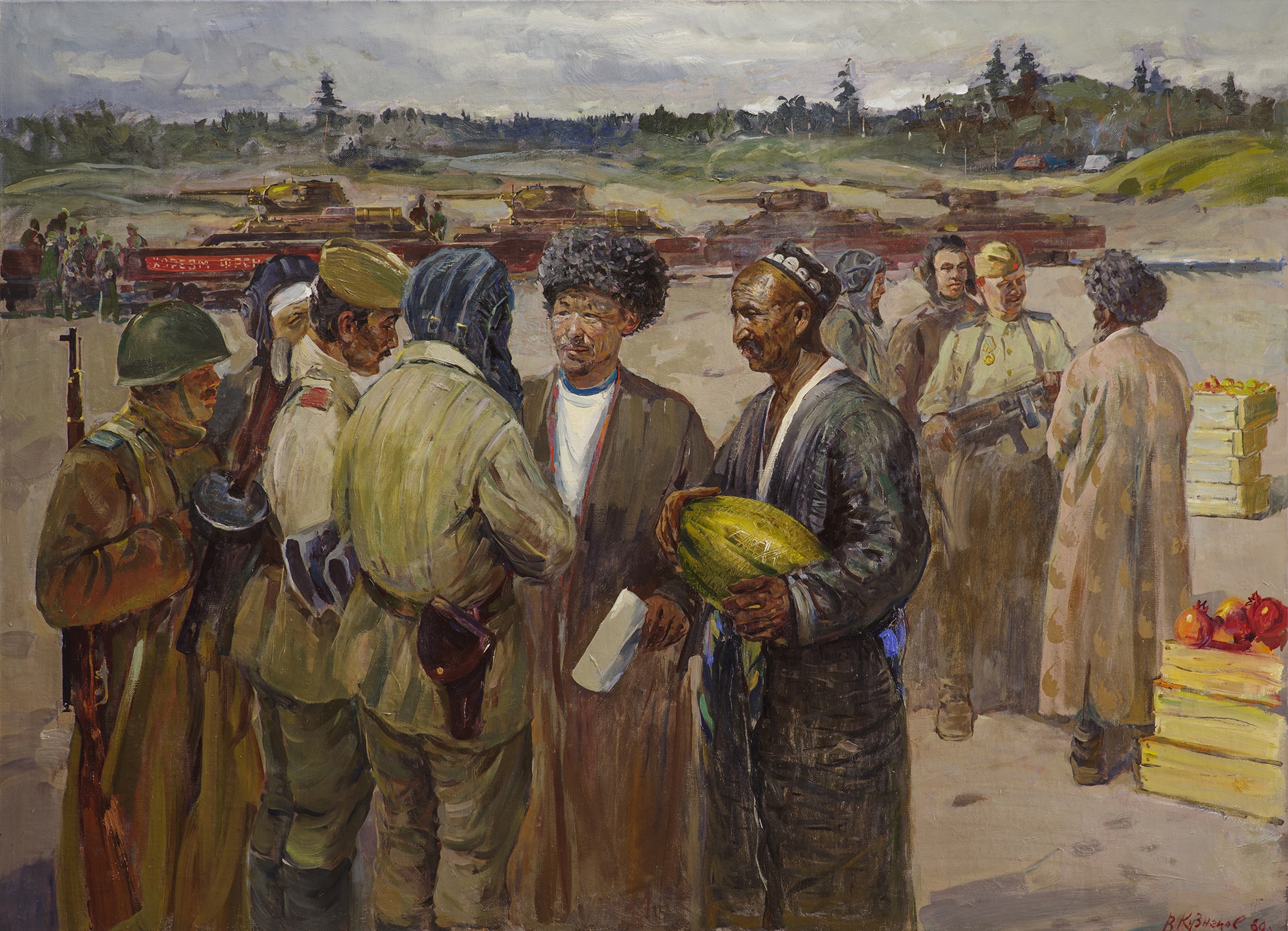 Vladimir Aleksandrovich Kuznetsov | Soviet gift to tank crews | MutualArt