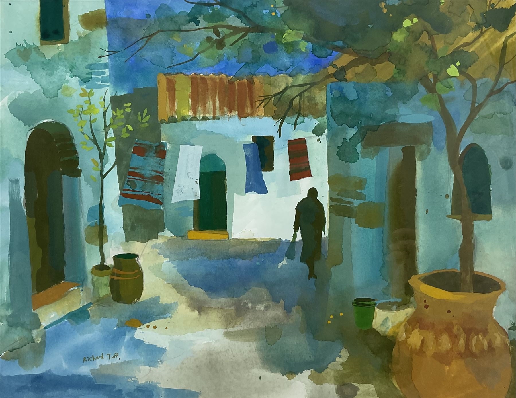 Richard Tuff | Greek Street Scene | MutualArt
