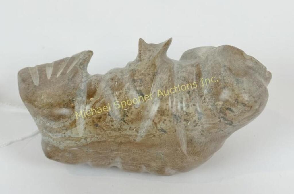 Leo Felix | LEO FELIX - INUIT STONE WALRUS (1992) | MutualArt