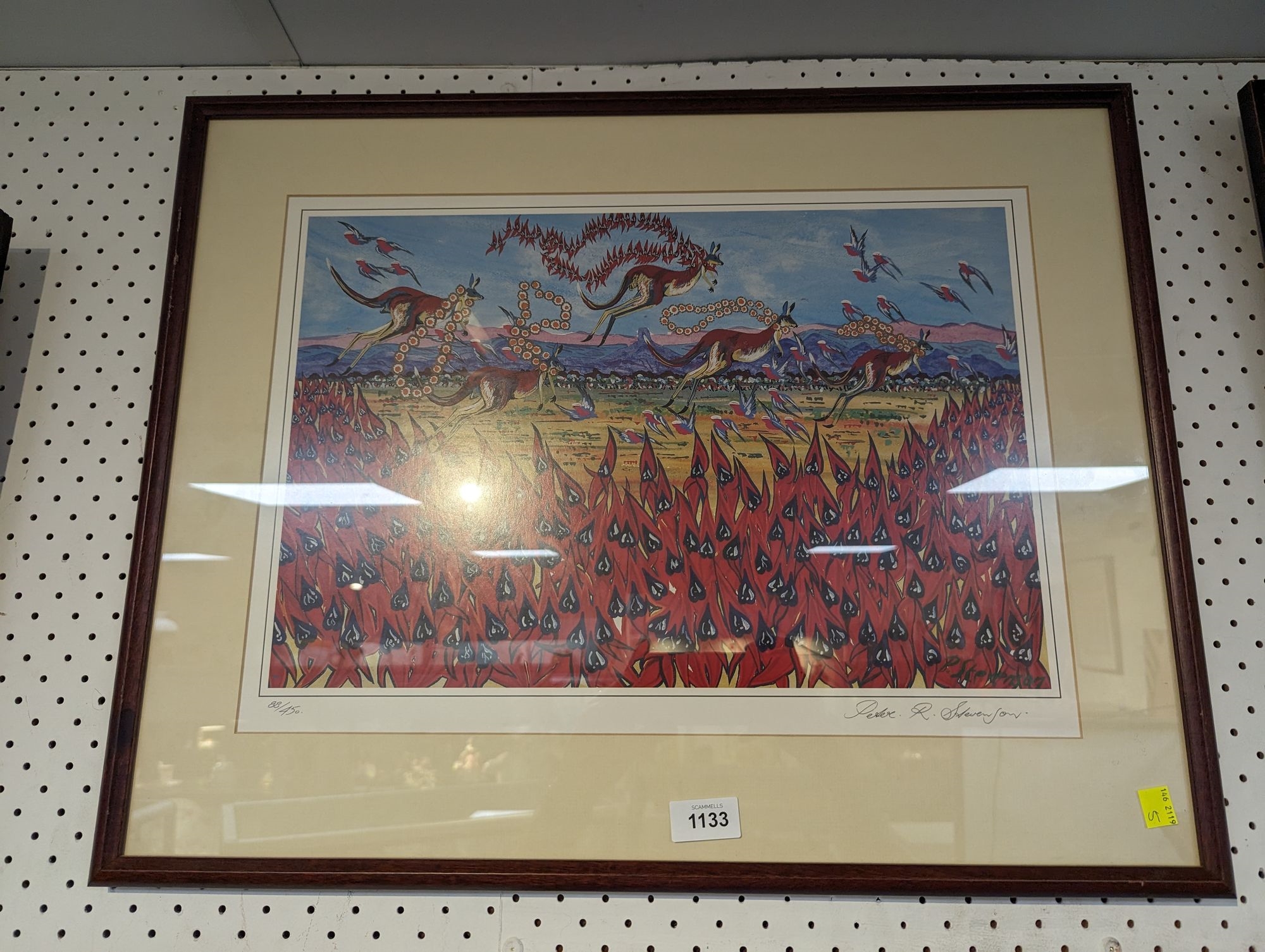 Peter R Stevenson | Desert Pea Landscape | MutualArt