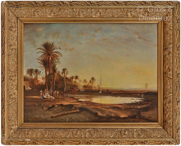 Prosper-Georges-Antoine Marilhat | Vue de la Place de L'Esbekieh et du ...