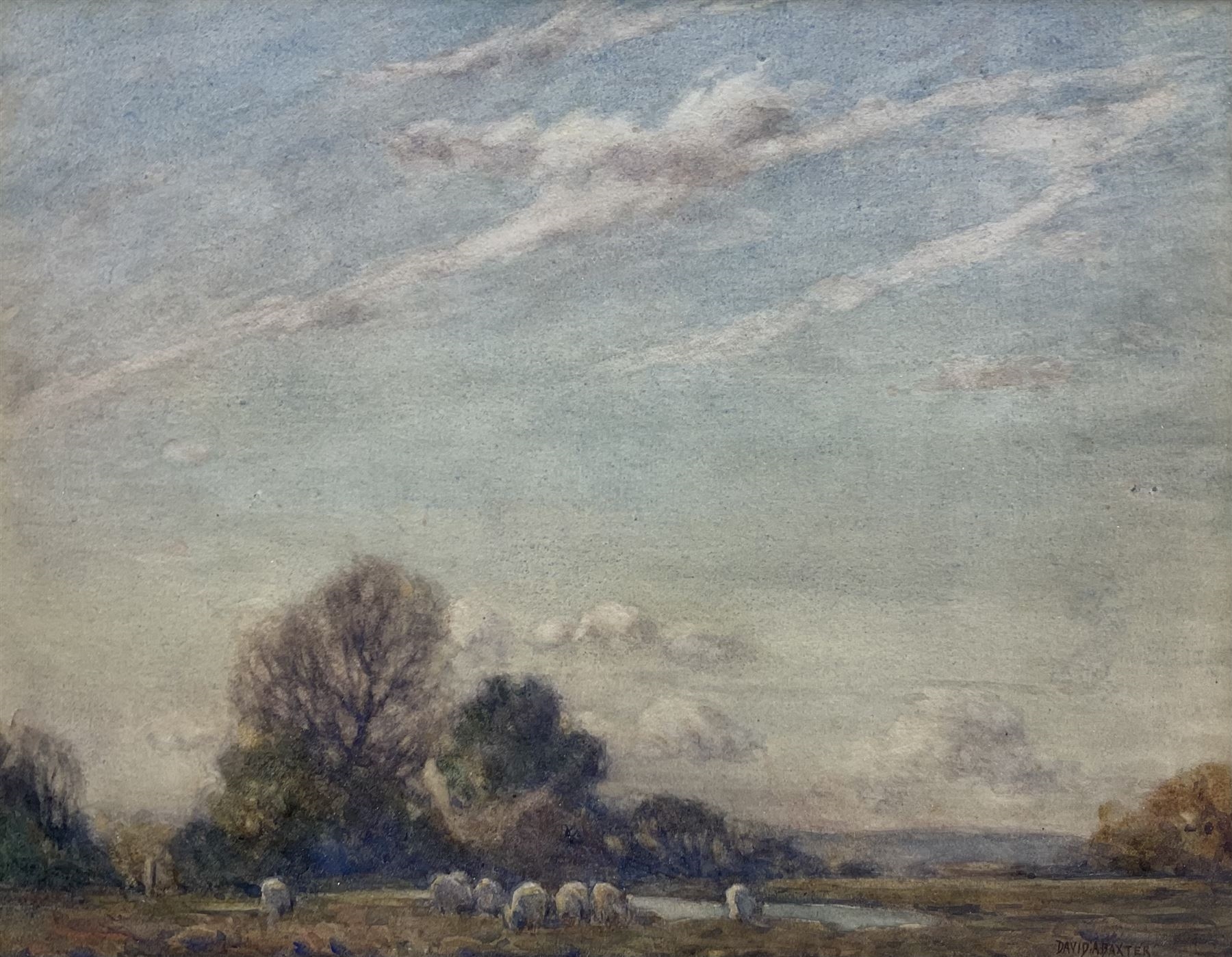 David A. Baxter | Sheep Grazing | MutualArt
