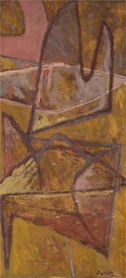 Pierre Pallut | Composition (grise et verte) (Circa 1950) | MutualArt