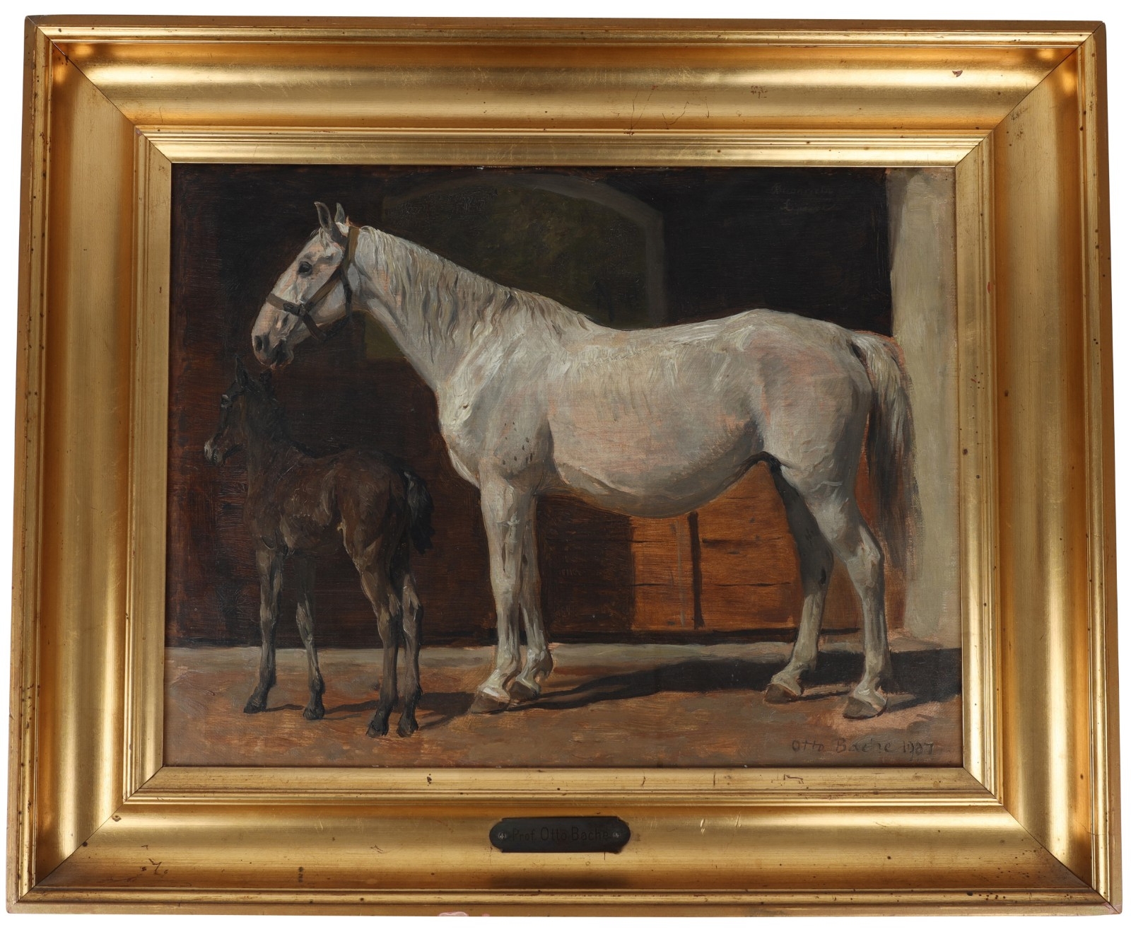 Otto Bache | Horse and foal (1907) | MutualArt