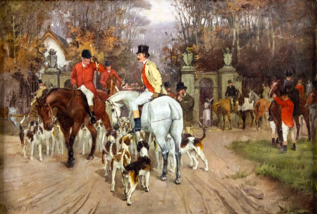 Leghe Suthers | Hunting Scene - The Meeting | MutualArt