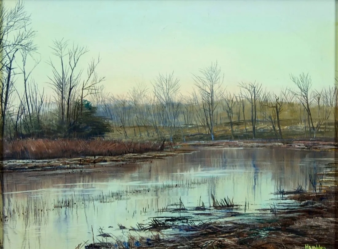 Robert Hamblen | Autumn River Landscape | MutualArt