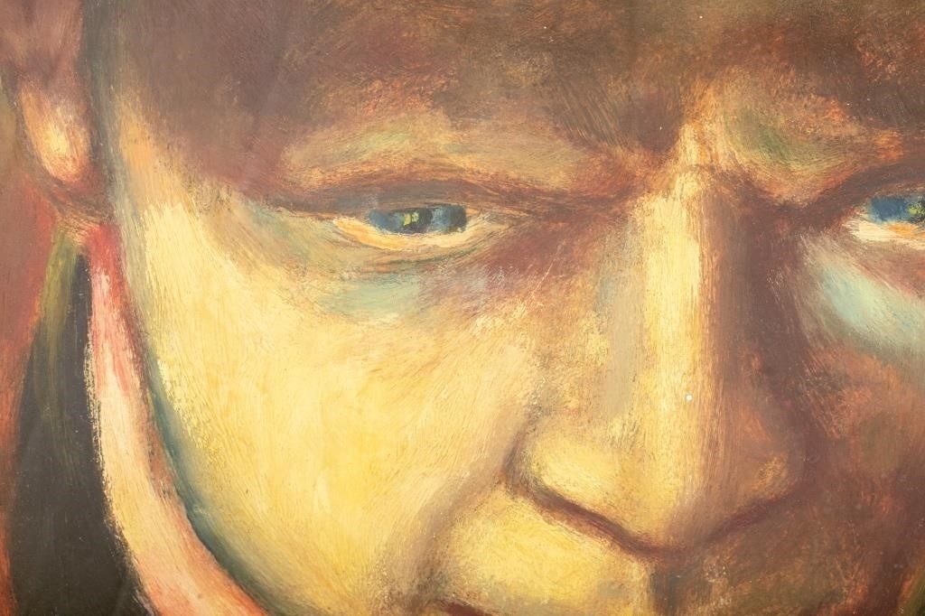 Thomas Hart Benton‏ | Job Goodman Self Portrait Oil on Paper, 1937 ...