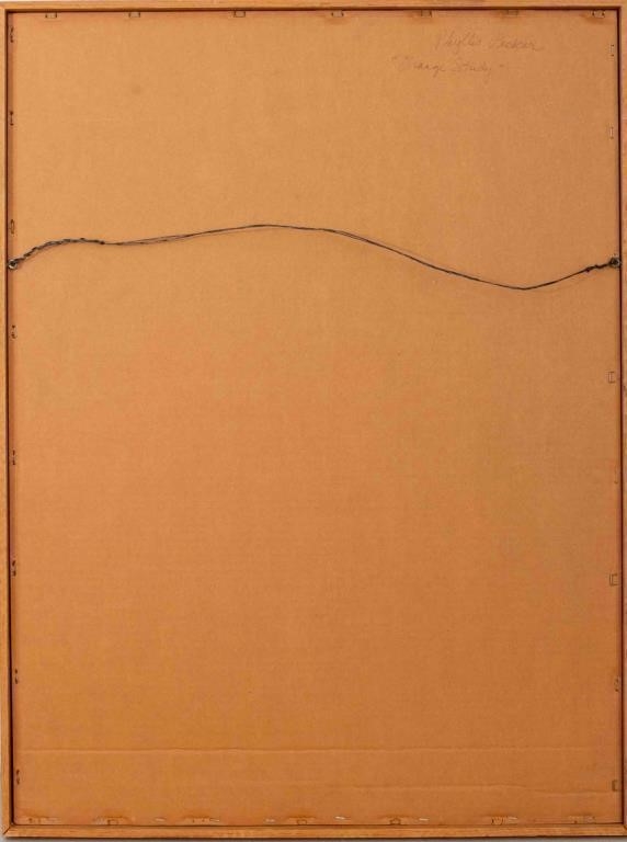 Phyllis Peckar | Phyllis Peckar Orange Study Acrylic on Paper (1980 ...