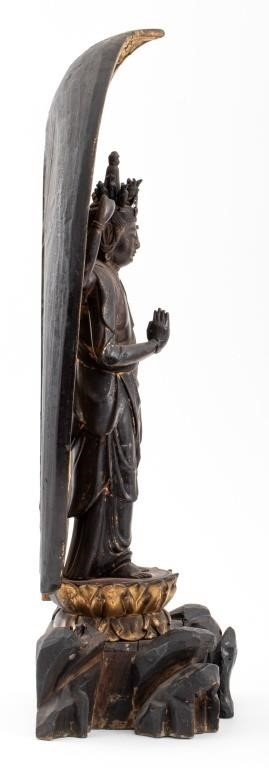 Japanese School | Japanese Gilt Wood Amida Buddha Sculpture (19th ...