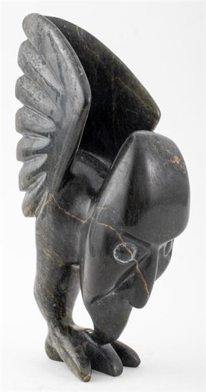 Toonoo Sharky | Toonoo Sharky Inuit Stone Sculpture | MutualArt