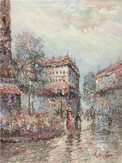 Marie Charlot | Marie Charlot Parisian Oil On Canvas | MutualArt