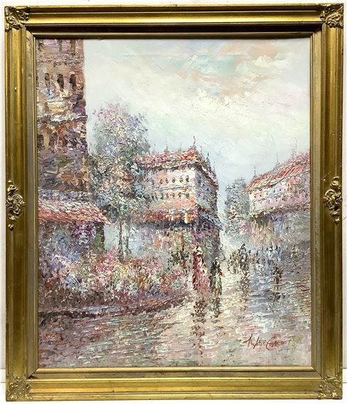 Marie Charlot | Marie Charlot Parisian Oil On Canvas | MutualArt