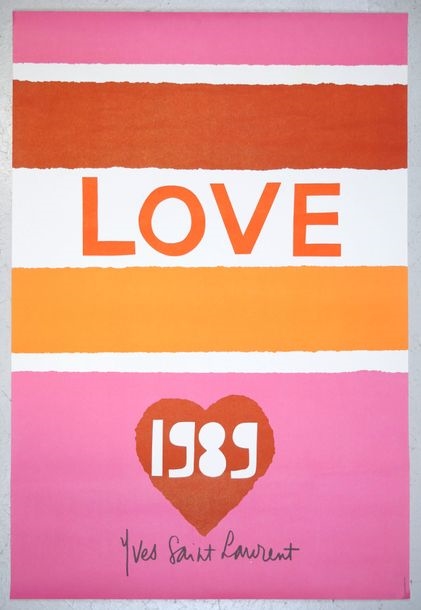 Yves Saint Laurent | Love poster, 1989 (1989) | MutualArt