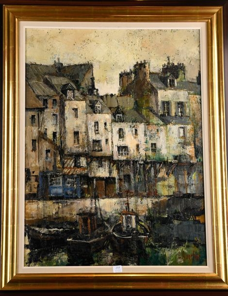Lucien Guerber | Port d'Honfleur (1985) | MutualArt