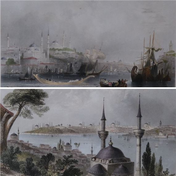 William Henry Bartlett | 'The Port of Constantinople (Konstantinopolis ...