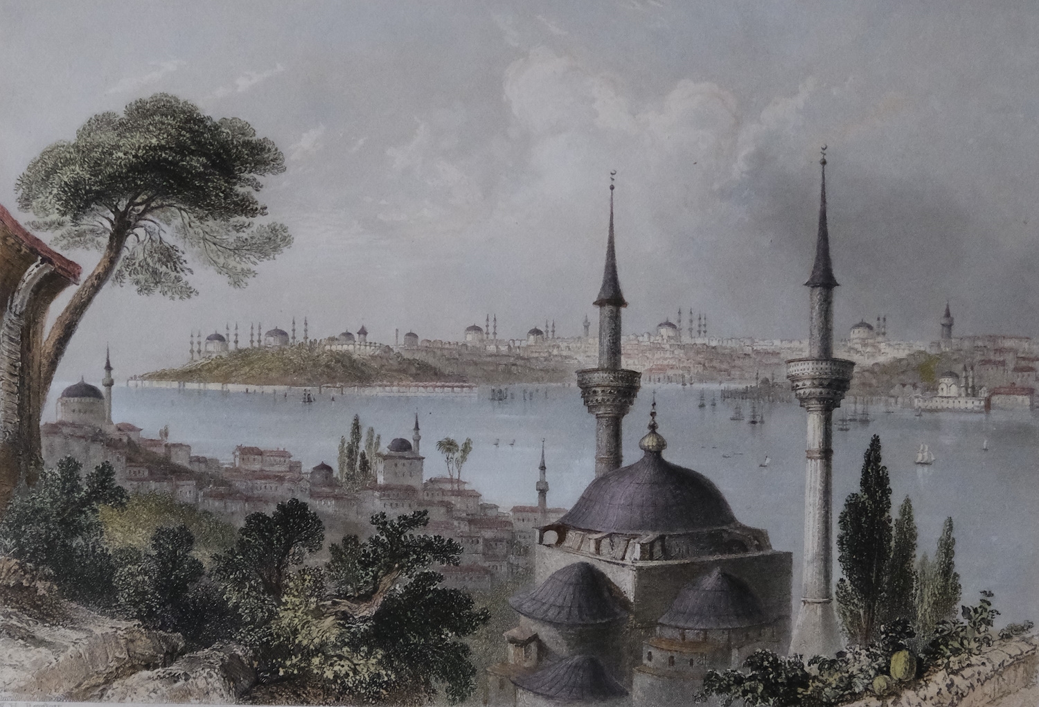 William Henry Bartlett | 'The Port of Constantinople (Konstantinopolis ...