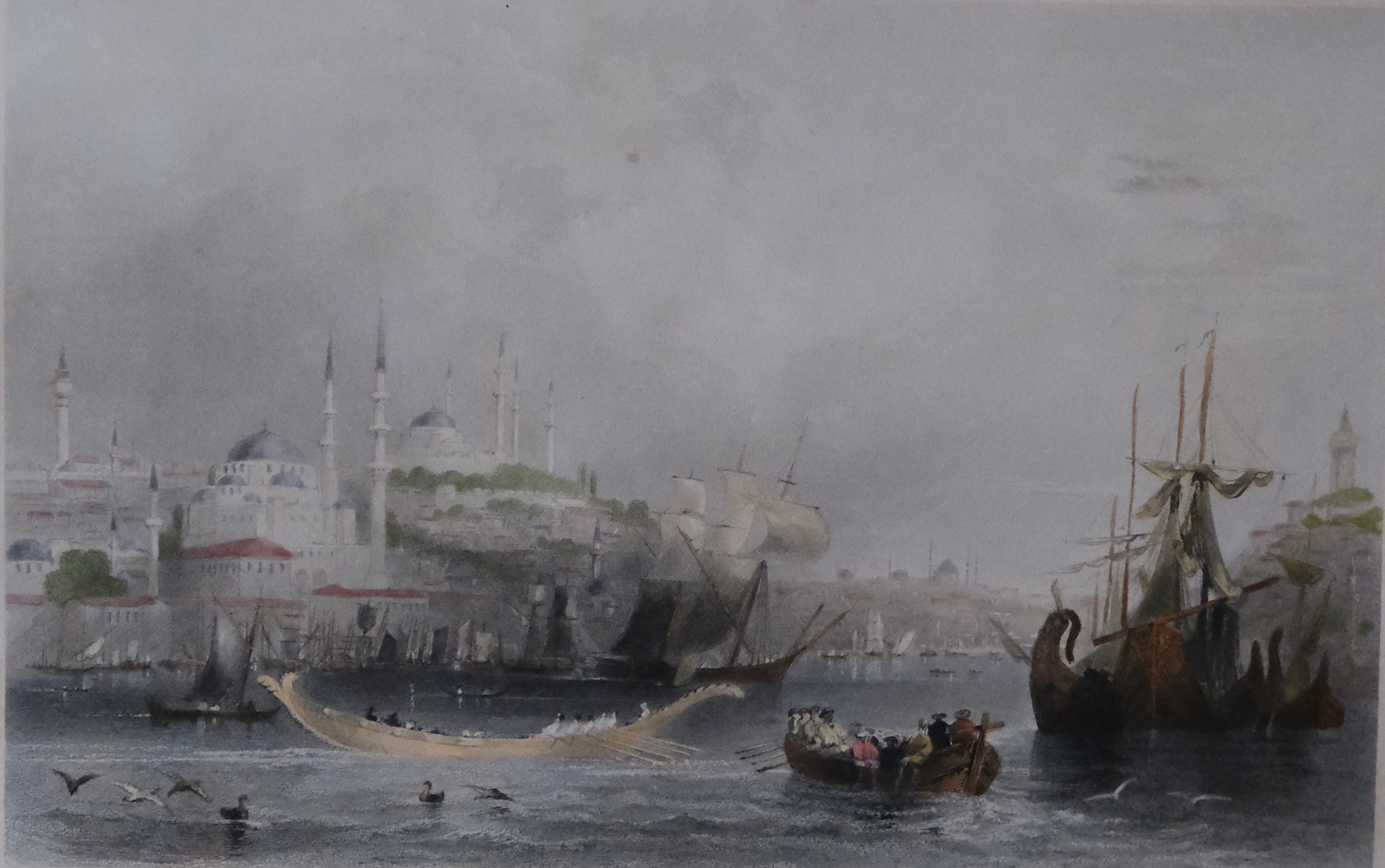 William Henry Bartlett | 'The Port of Constantinople (Konstantinopolis ...