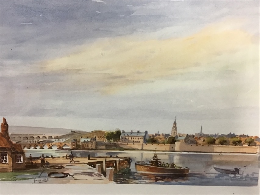 Fred Stott | view of Berwick from Carr Rock | MutualArt