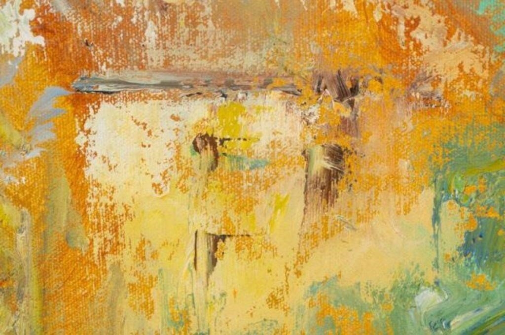 E. Aval | Lg. Impressionist Painting by Edward Aval. | MutualArt