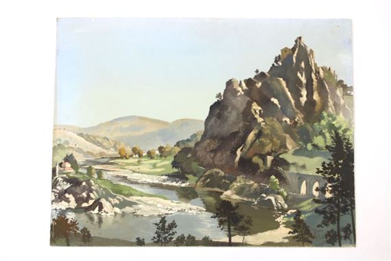 Jean Burkhalter | [Le Gard], Le rocher de Cornillon | MutualArt