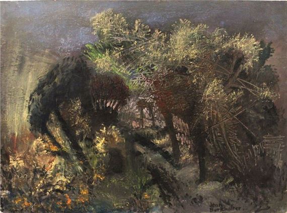 Jean Burkhalter | Forêt à la tombée de la nuit | MutualArt