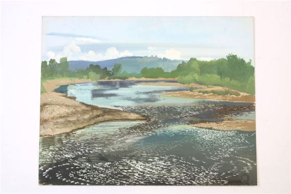 Jean Burkhalter | La Dordogne entre Carennac et Saint Céré (1948 ...