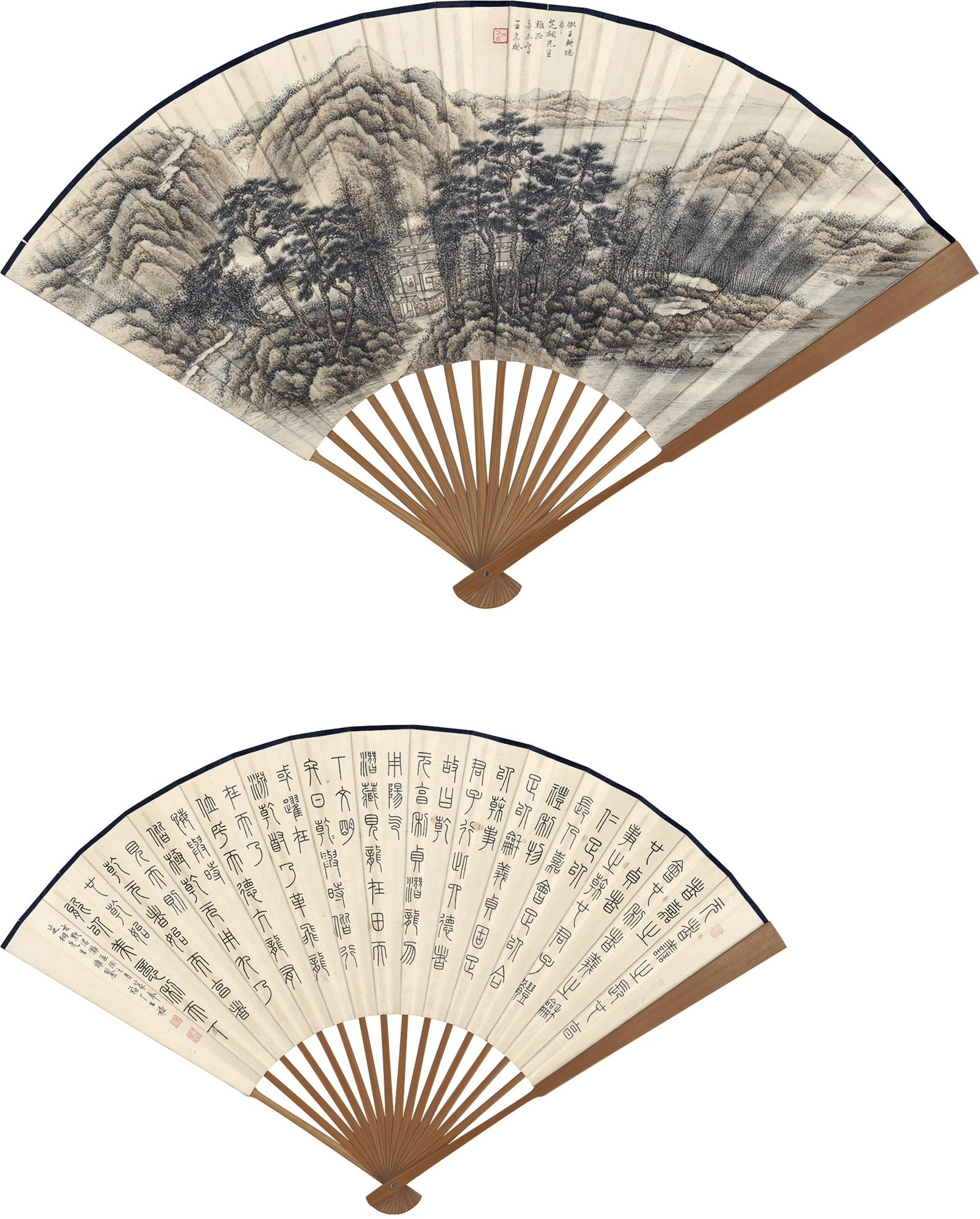 Wang Fu'an | LANDSCAPE AND CALLIGRAPHY | MutualArt