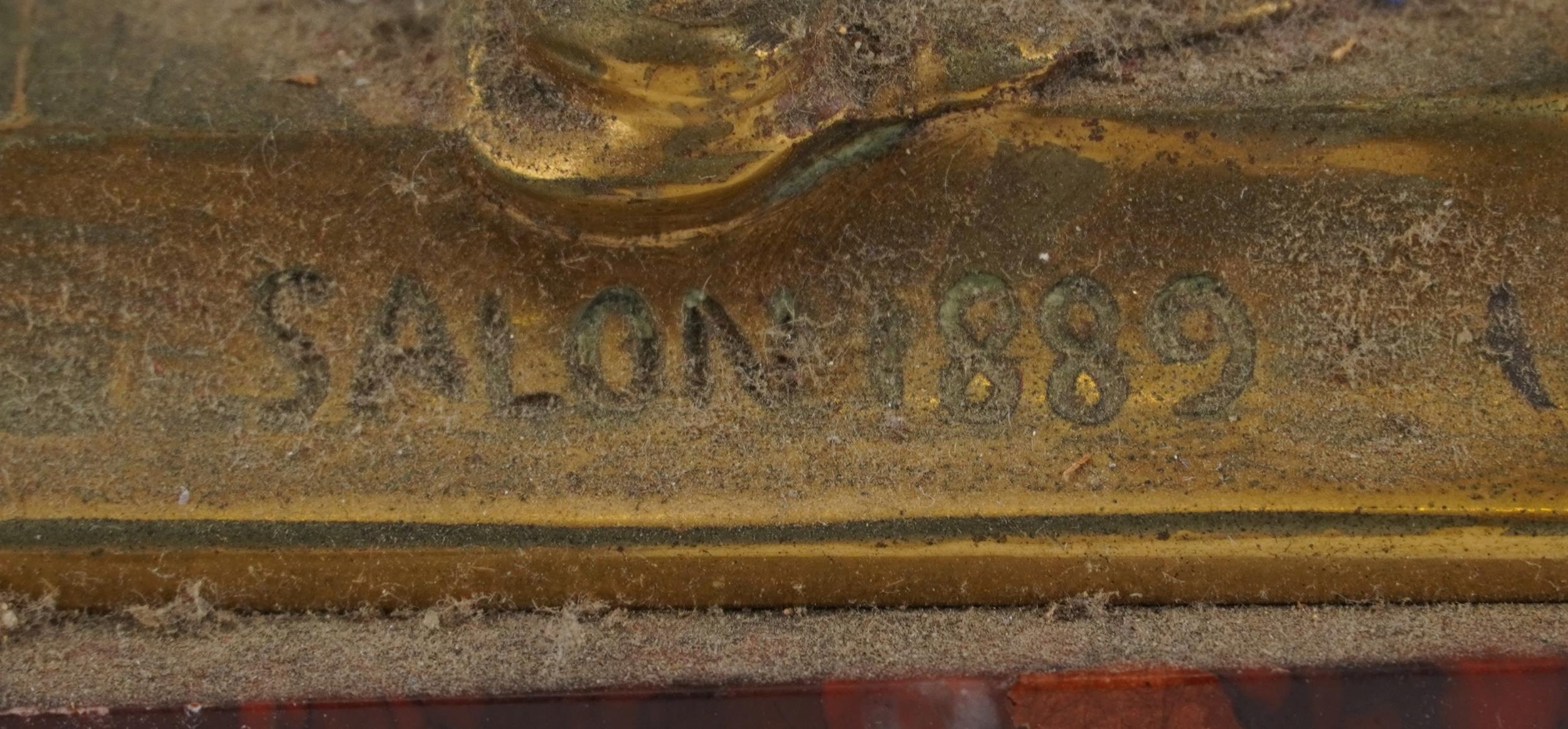 Eugène Marioton | French Art Nouveau bronzed sculpture entitled Phoebe ...