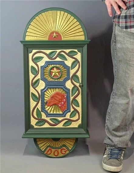 Stephen Huneck | Stephen Huneck Carved Cabinet | MutualArt