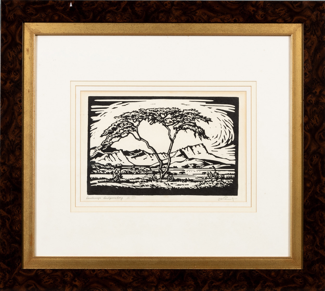 Jacob Hendrik Pierneef | Acacia trees in the veld (1953) | MutualArt