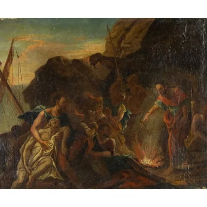 Eugène Delacroix | De apostel Paulus op Malta (1835) | MutualArt