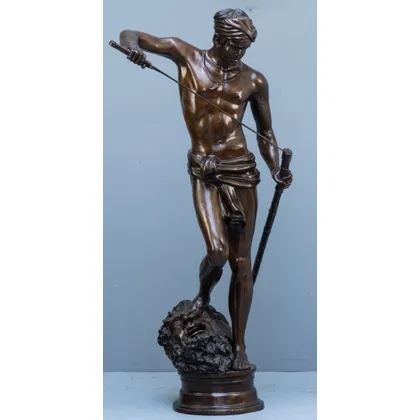 Marius-Jean-Antonin Mercié | Een royaal beeld van David & Goliath ...