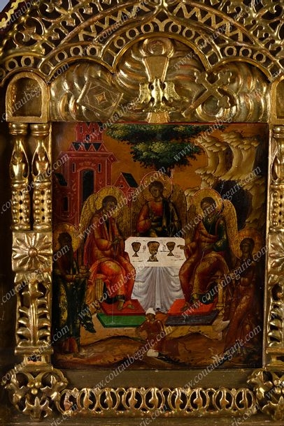 Russian School, 19th Century | ICON OF THE OLD TESTAMENT TRINITY ...