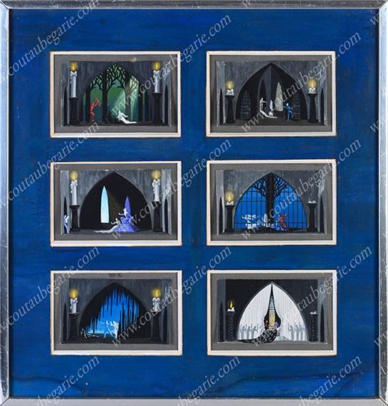 Erté | Set design for the ballet clair de lune. | MutualArt