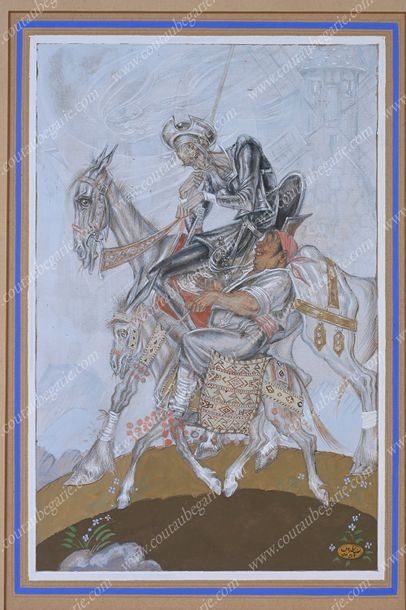 Paul Mak | Don Quixote and Sancho Pança. (1957) | MutualArt
