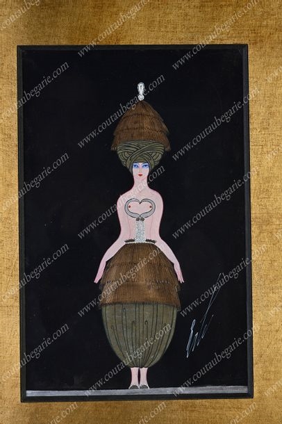 Erté | Haystack costume project for Lucky Dell. | MutualArt