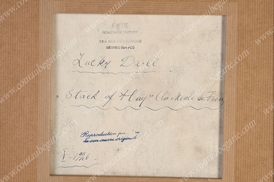 Erté | Haystack costume project for Lucky Dell. | MutualArt