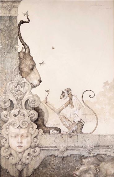 Daniel Merriam | Daniel Merriam Mix Media On Paper | MutualArt